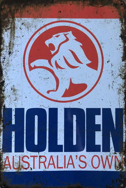 HOLDEN Garage Rustic Look Vintage Tin Signs Man Cave, Shed and Bar Sig ...