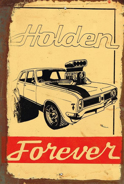 Holden FOREVER metal sign 20 x 30 cm – Tin Sign Factory Australia